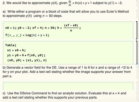 Eulers Method Equation