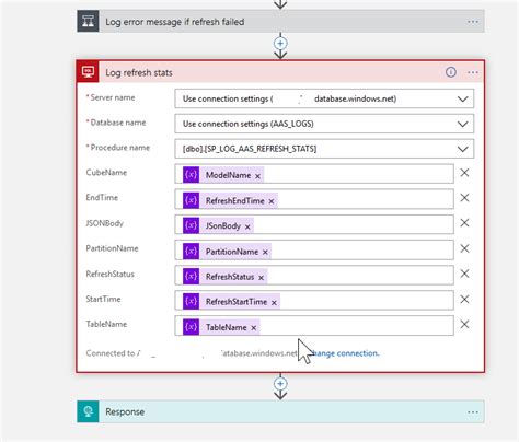 automate azure analysis services model refresh using logic