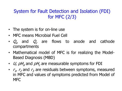 Mathematical Modeling Control And Diagnosis Of Microbial Fuel Cells