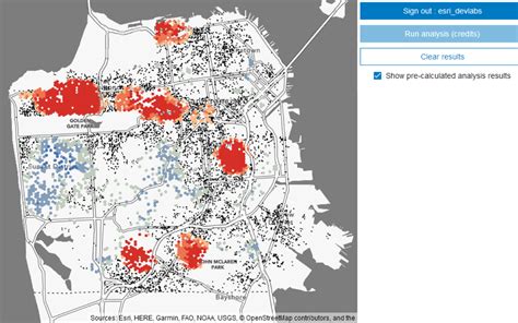 spatial analysis esri leaflet arcgis developers