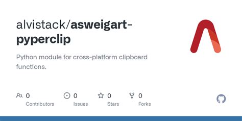 github alvistack asweigart pyperclip python module for cross