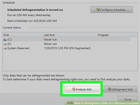 5 Ways To Defragment A Disk On A Windows Computer Wikihow