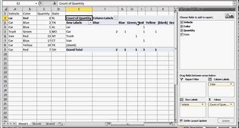 microsoft excel using pivot tables youtube