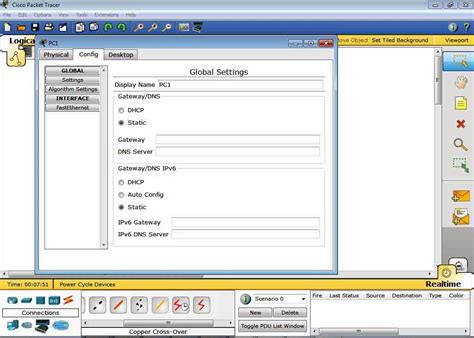 how to configure ip address to pc and routers in packet tracer router