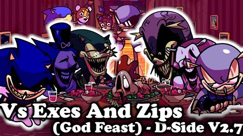 Fnf Vs Exe And Zip God Feast Sonic Exe D Side V2 7 Mods Hard Fc
