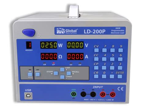 global specialties ld 200p 200 w programmable electronic load