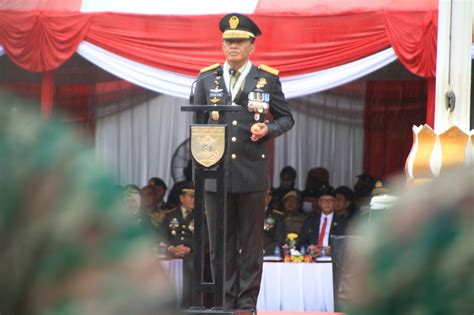 Mayjen Tri Budi Utomo Pimpin Upacara Peringatan Hut Ke 77 Tni