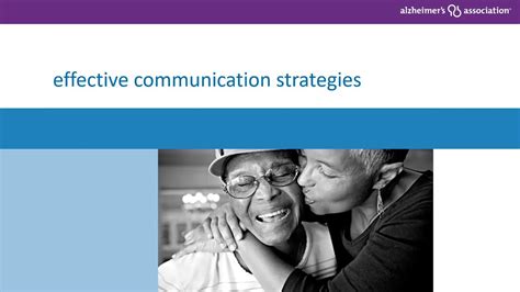 Alzheimers Association Presents Effective Communications Strategies