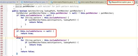 java spring interceptor s excludepathpatterns function is not