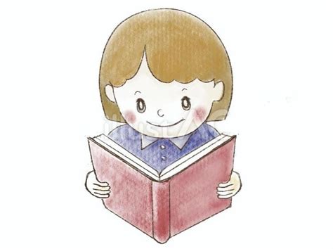 本を読む女の子イラスト No 25339566｜無料イラスト・フリー素材なら「イラストac」