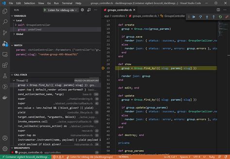 debugging rails on docker with vscode by syntaf medium