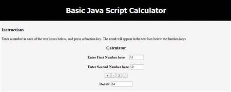 javascript code examples four function calculator blog assignmentshark