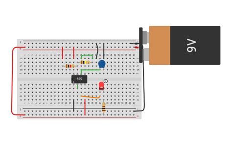 circuit design 555 timer led on off tinkercad