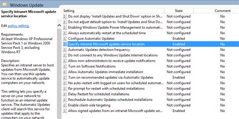 enable wsus windows server update services encryption