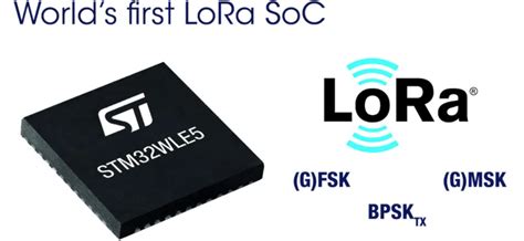stmicro stm32wl is the world s first lora soc cnx software