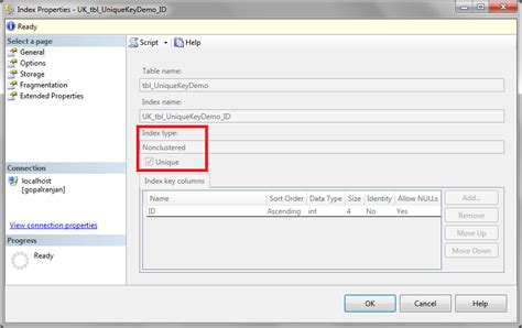 unique key is clustered or nonclustered sqlrelease