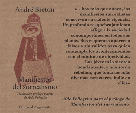 Citas Y Frases De «manifiestos Del Surrealismo Primer Manifiesto Del