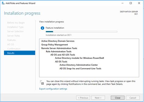 how to install a domain controller windows server 2016