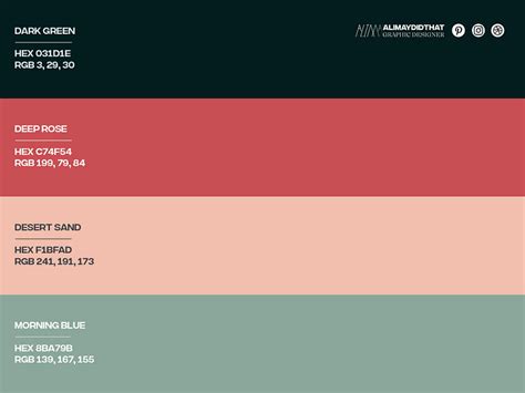 Aesthetic Color Palettes • Hex Codes And Names By Alimaydidthat On Dribbble