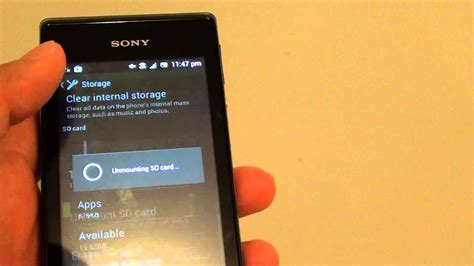 sony xperia e how to format micro sd memory card youtube