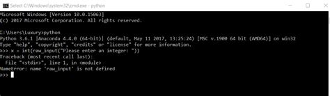 chạy đoạn code python bị lỗi nameerror name raw input is not