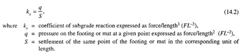 The Coefficient Of Subgrade Reaction Civil Engineering X
