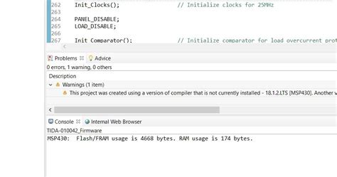 ccs tida 010042 older compiler version 18 1 2 lts not being discovered