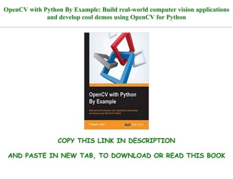 [get] pdf opencv with python by example build real world computer