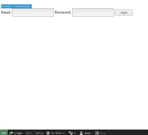 php symfony 4 login how debug the error invalid credentials