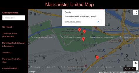 manutd map react codesandbox
