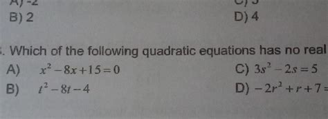 How Can You Tell When A Quadratic Equation Has No Real Solutions