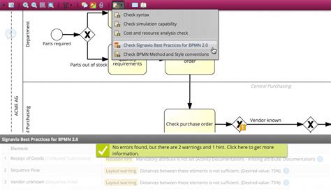 improving process models with modeling conventions sap signavio
