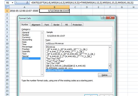 using this value 2016 05 12 21 51 13 0500 in excel stack overflow