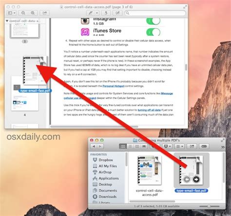 how to join multiple pdf files into a single pdf document in mac os x