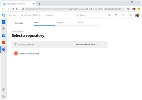 custom git clone on azure devops build pipeline