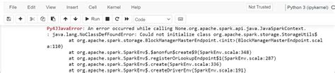macos pyspark sparkcontext error error occurred while calling none