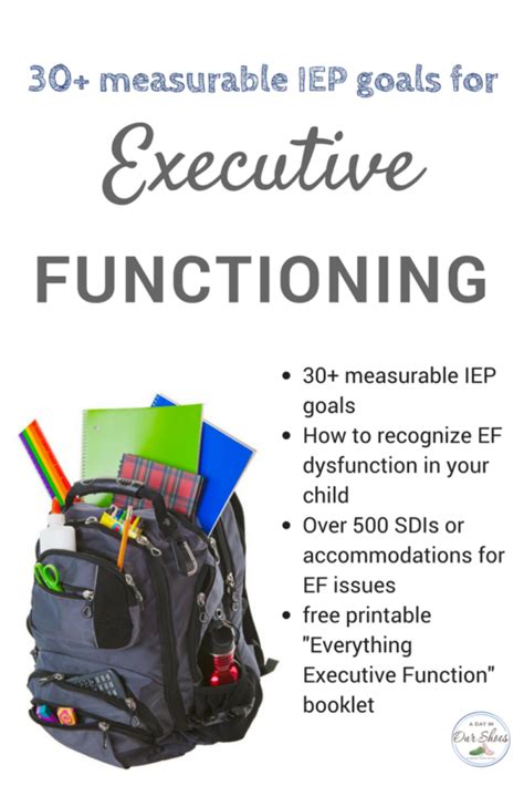 Executive Function Goals Occupational Therapy