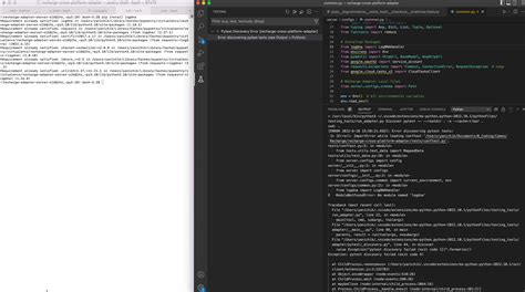 python vs code pytest discovery error due to modulenotfounderror