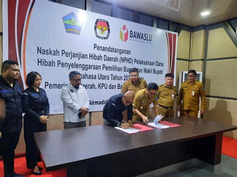 Capaian Progresif Pemkab Minut Tandatangani Nphd Pilkada 2024 Rp59