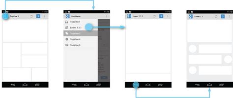 navigation drawer android developers material design design open