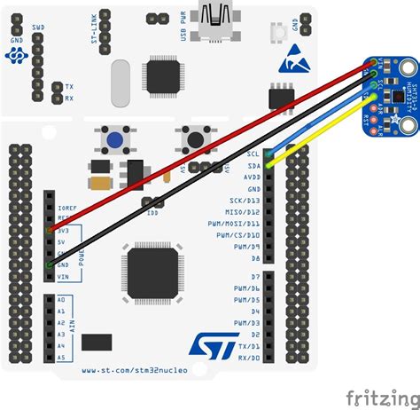 stm32 nucleo and sht31 temperature and humidity sensors arduino example