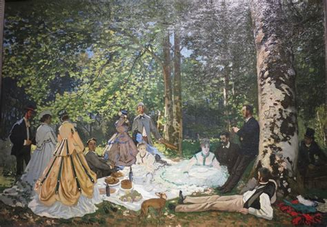 Le Déjeuner Sur Lherbe 1886 Claude Monet Collection Chtchoukine