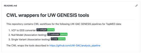 maintaining and versioning cwl on external tool repositories