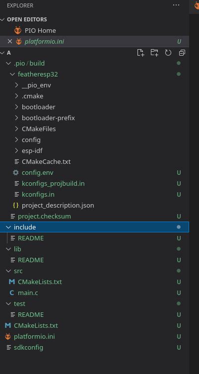 can not initialize project for espressif iot dev framework platformio