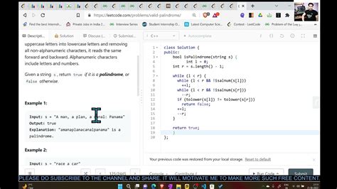 125 valid palindrome💥😃easiest explanation geeksforgeeks leetcode