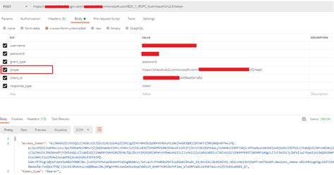 blazor webassembly azure b2c error aadb2c90205 insufficient