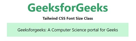 tailwind css font smoothing geeksforgeeks