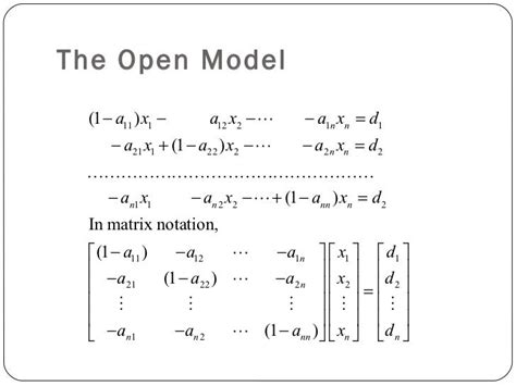 Leontief Input Output Models Ppt Final
