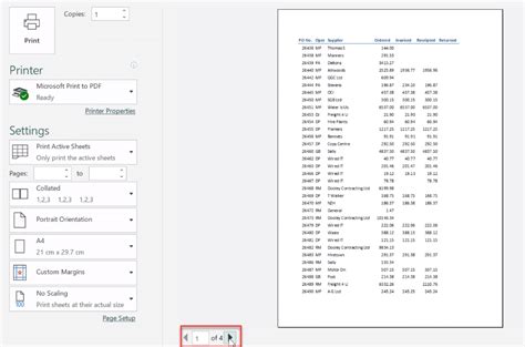 how to print excel spreadsheet on one page excel at work