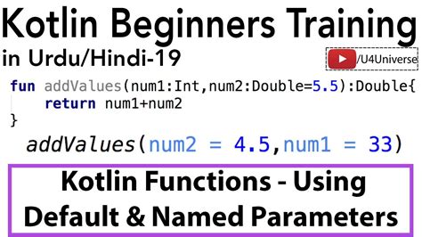 kotlin for beginners 19 using default and named parameters in kotlin